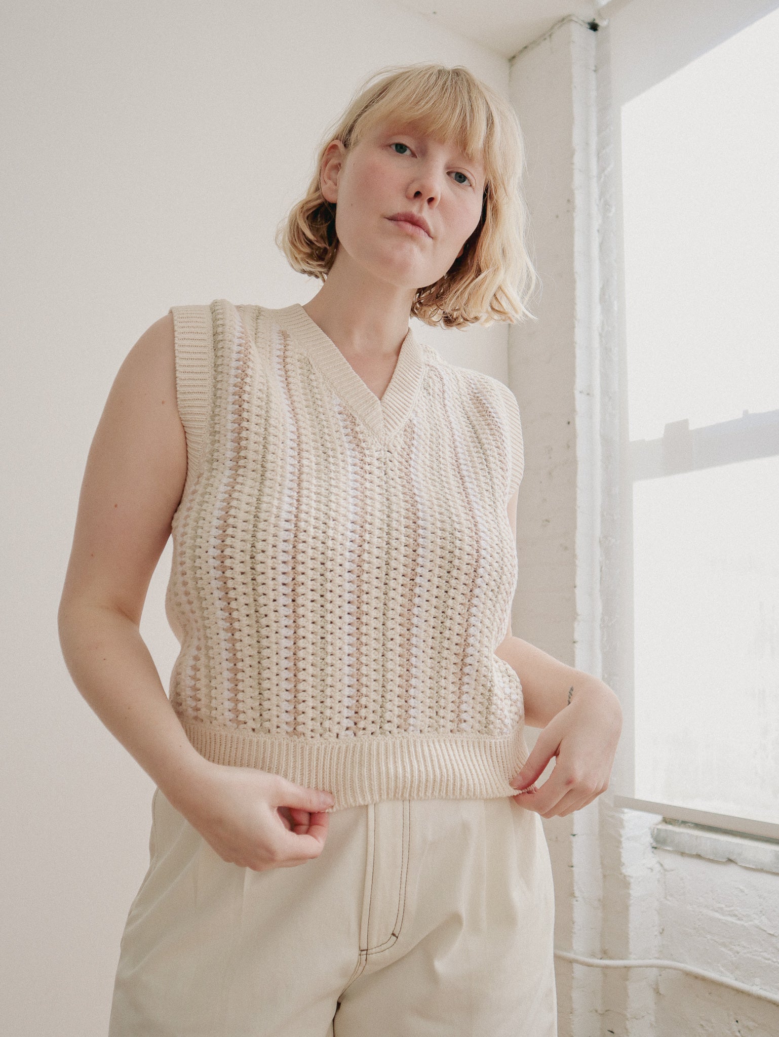 Marvin Ruby Jude Vest - Parchment | Garmentory