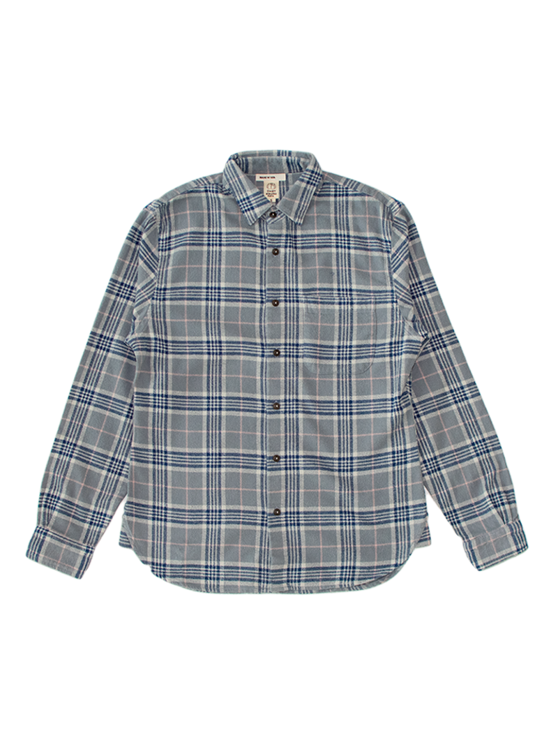 KATO Ripper Shirt - Gray/Navy | Garmentory