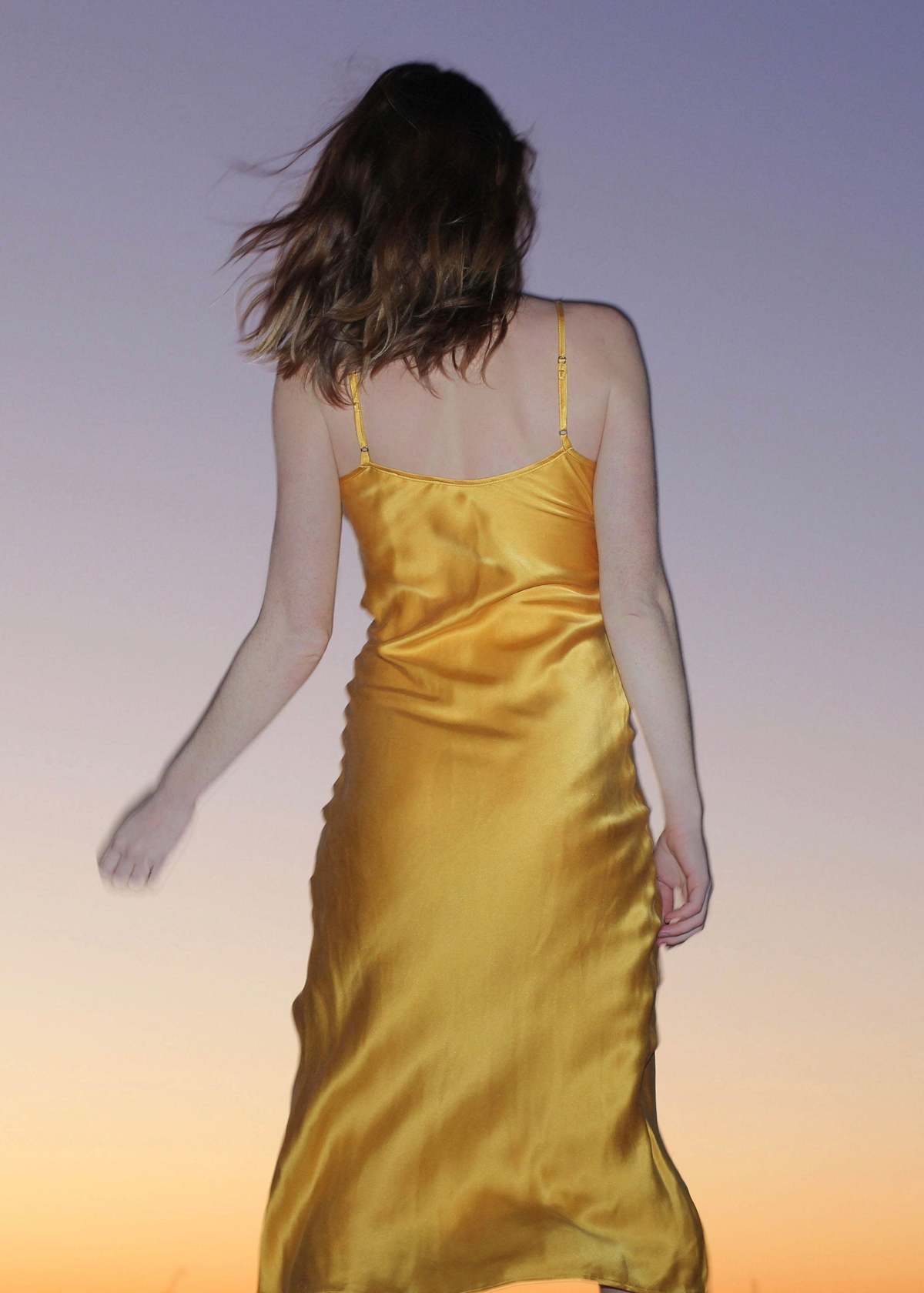 Ocean Prairie Sundrop slip dress- mango | Garmentory