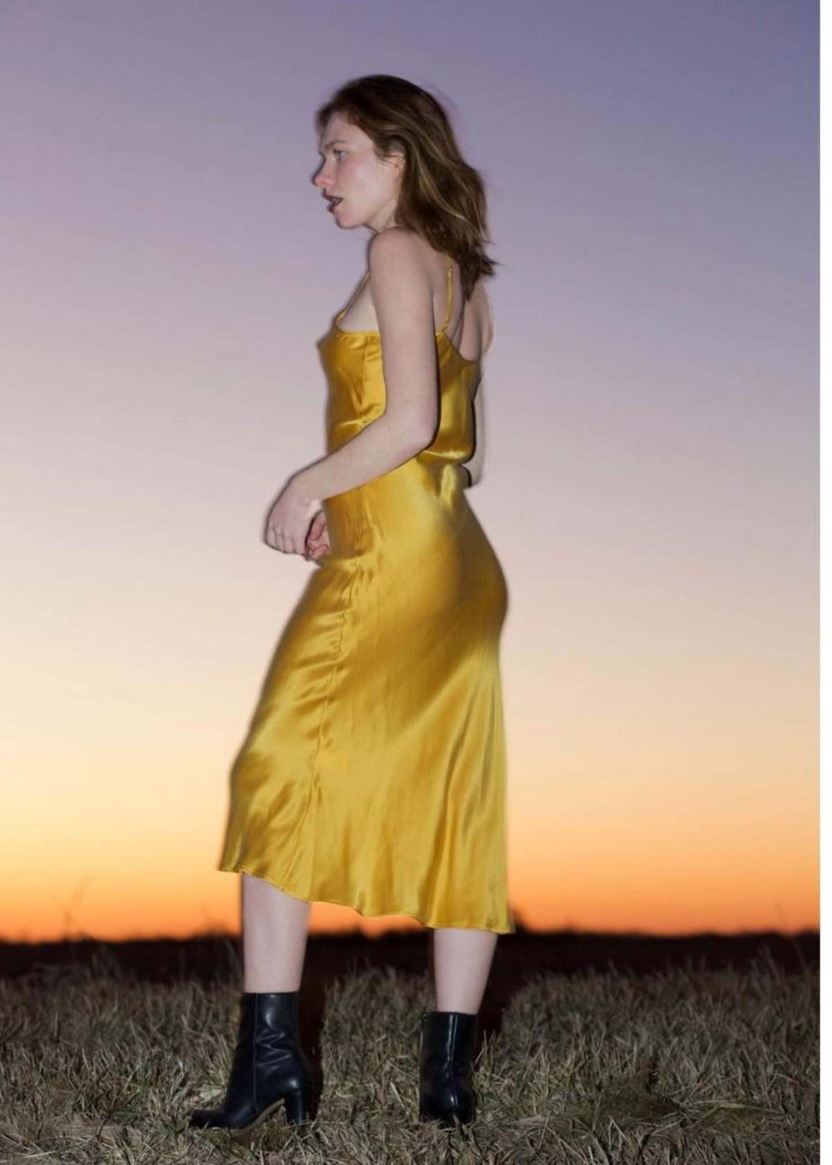 Ocean Prairie Sundrop slip dress- mango | Garmentory