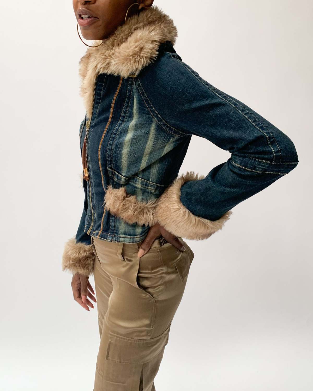 Baby Phat Faux Trimmed Coat | Garmentory