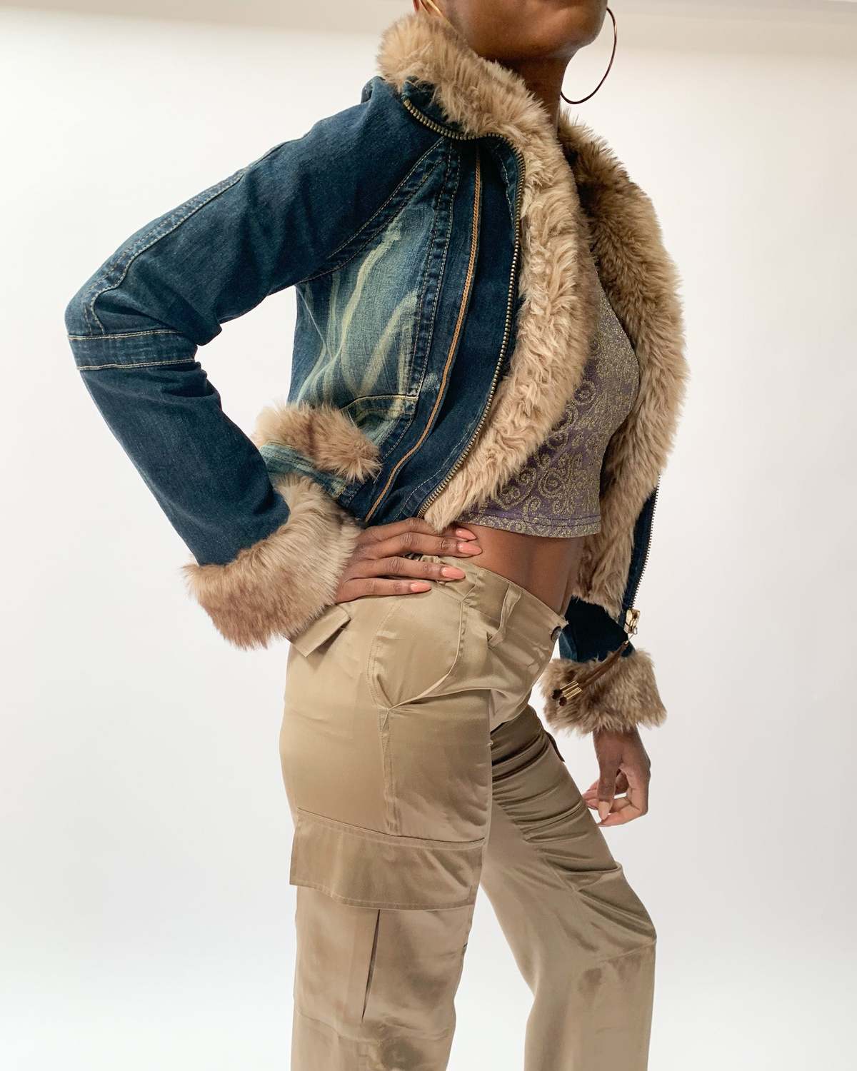 Baby Phat Faux Trimmed Coat | Garmentory
