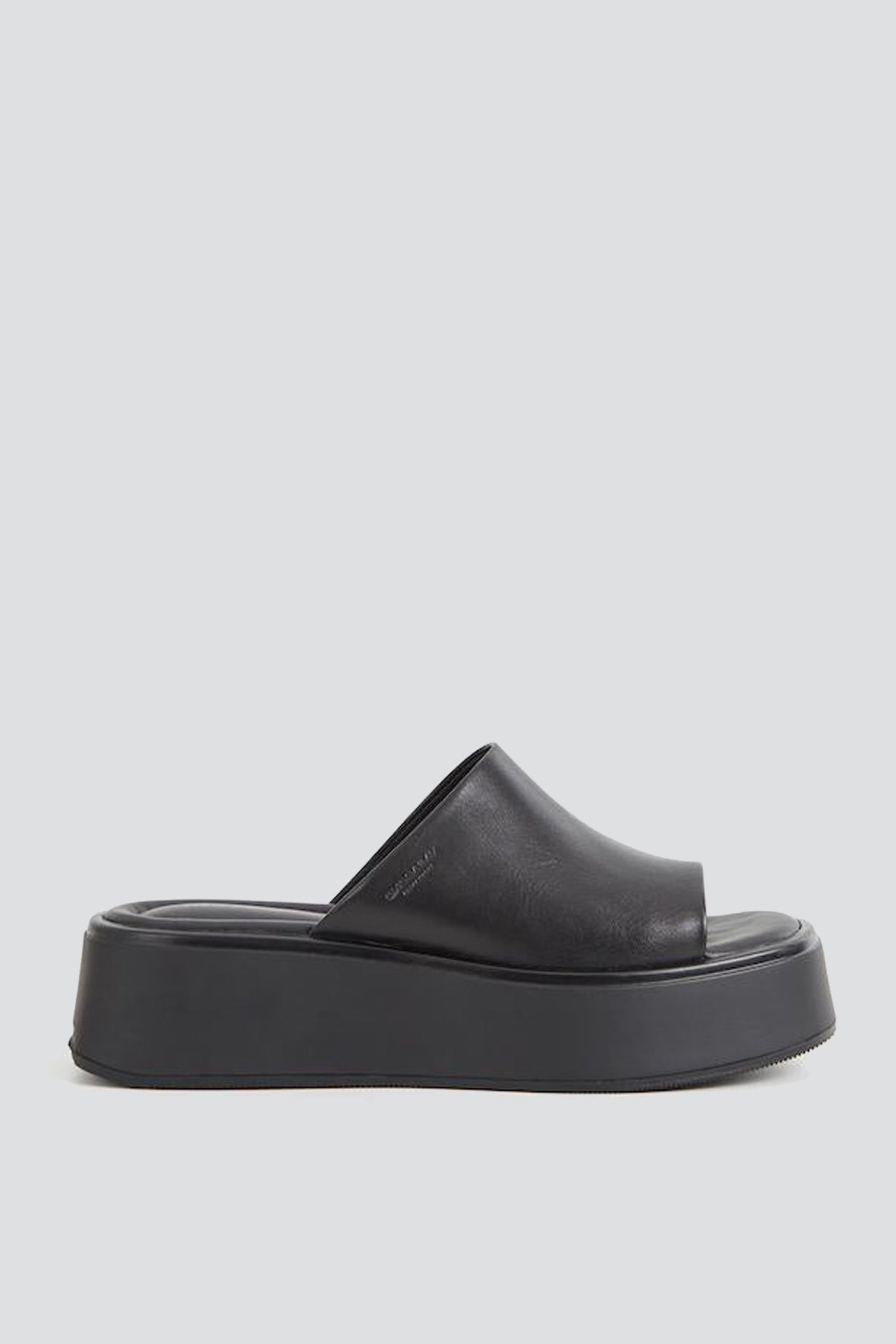 Vagabond Courtney Platform Slide - Black | Garmentory
