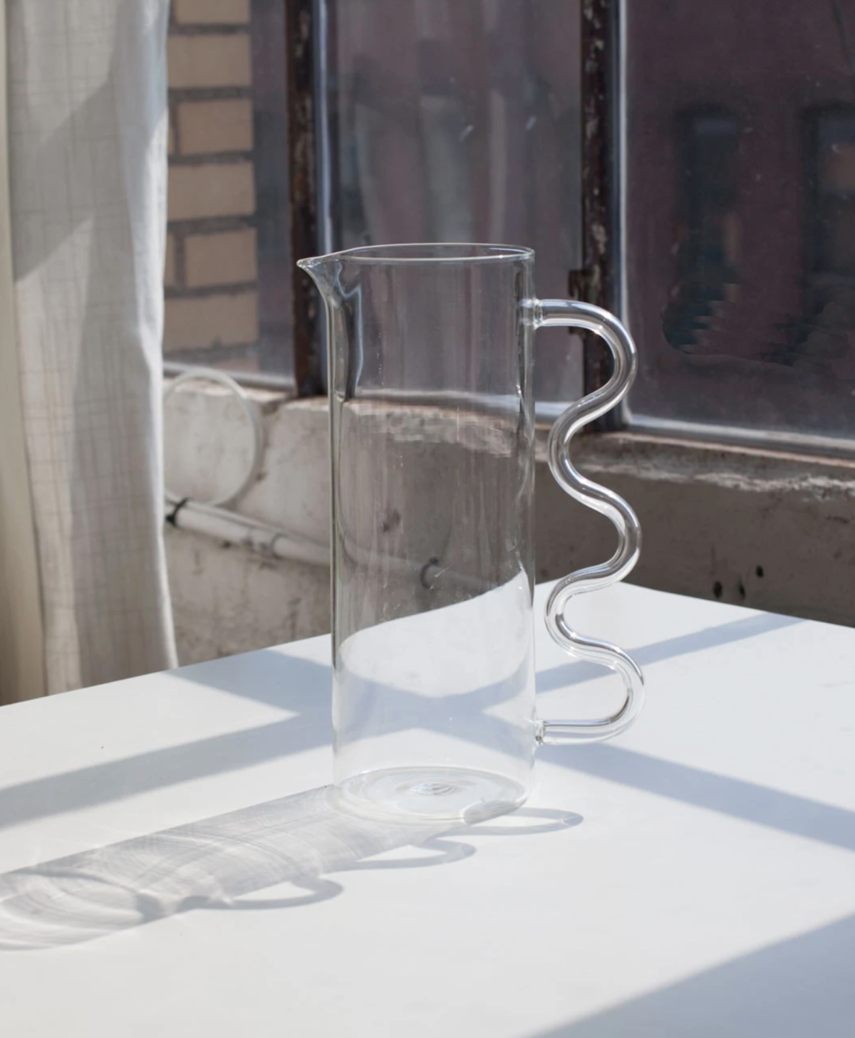 Sophie Lou Jacobsen Wave Pitcher - Clear/Clear | Garmentory