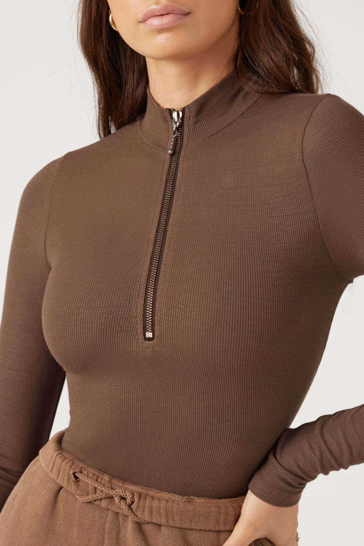 Joah Brown HALF ZIP MOCK NECK | Garmentory