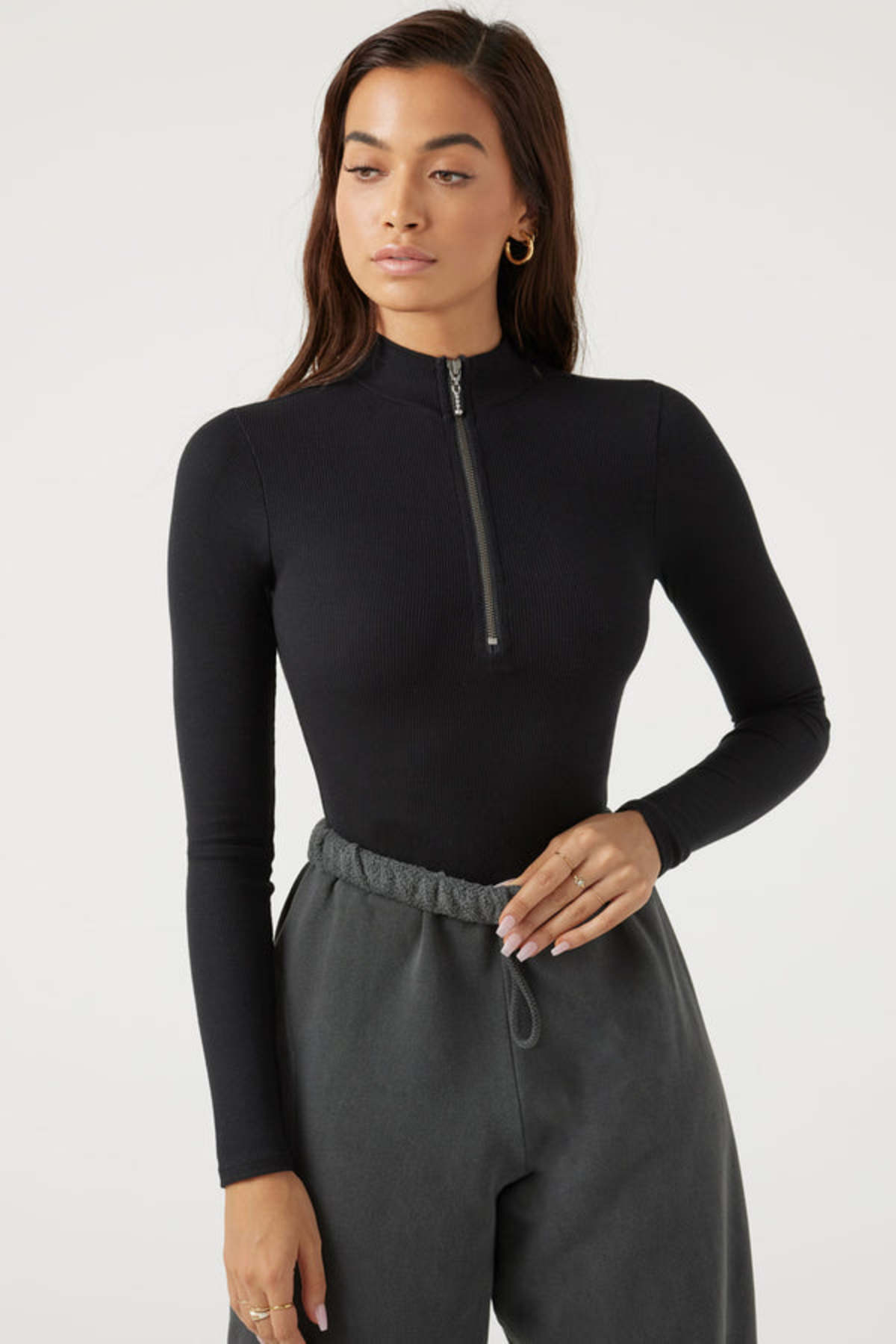 Joah Brown HALF ZIP MOCK NECK | Garmentory