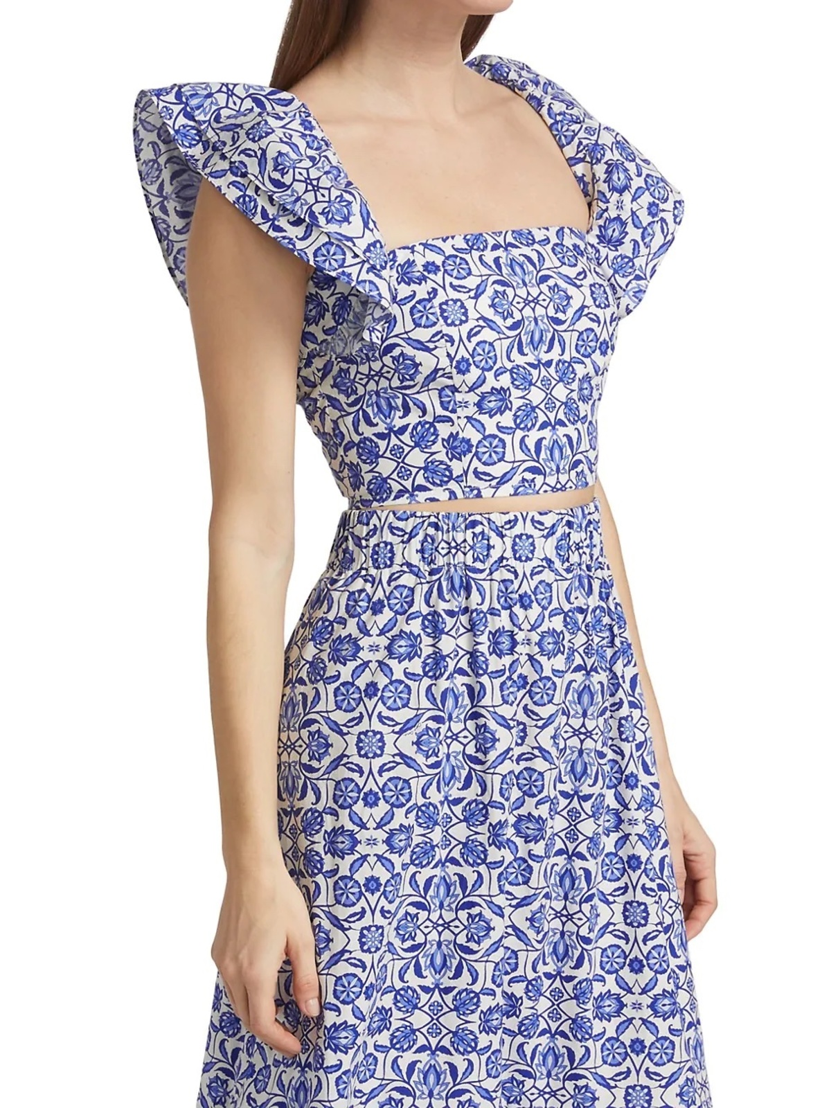 Cara Cara Darby Top - Spanish Tile Blue | Garmentory