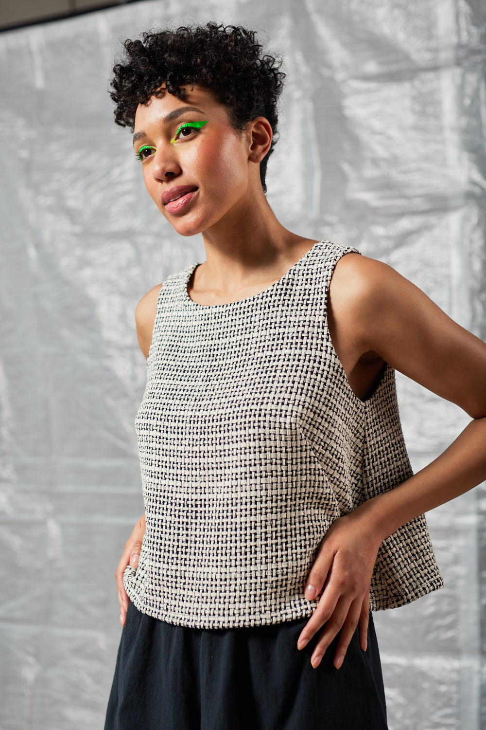 Devlyn Van Loon Shift Tank - Deadstock Cream Mix | Garmentory