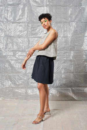 Devlyn Van Loon Shift Tank - Deadstock Cream Mix | Garmentory