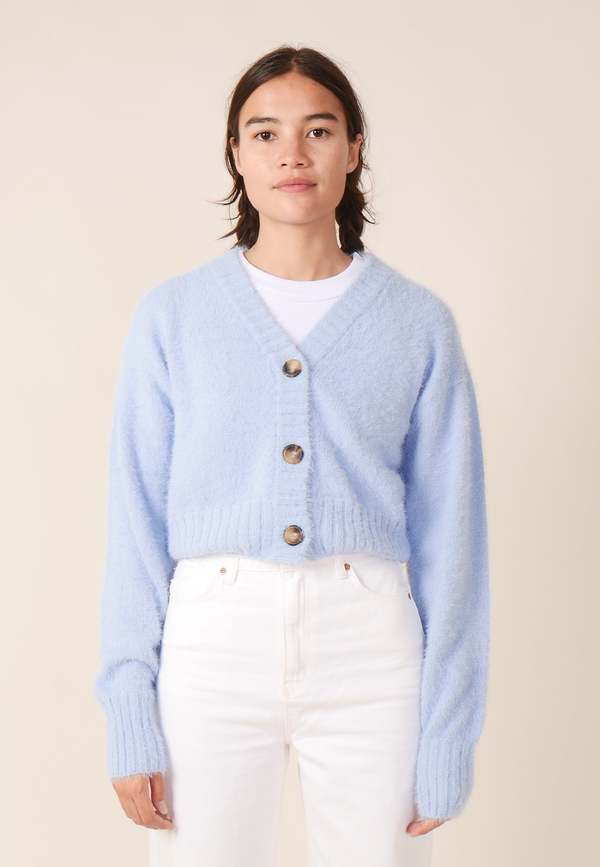 NEUW Kate Knit Cardigan - Powder Blue | Garmentory