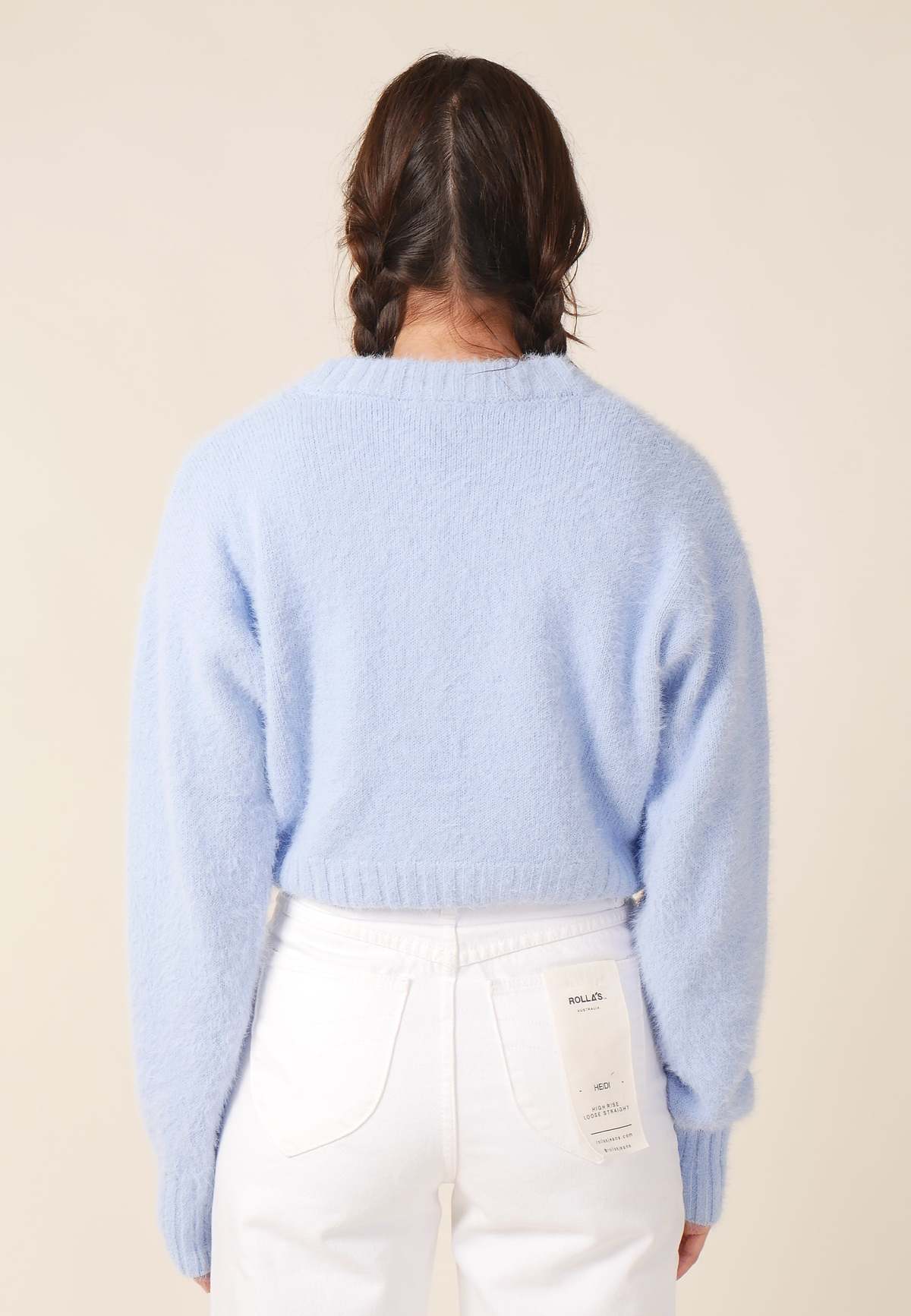 NEUW Kate Knit Cardigan - Powder Blue | Garmentory