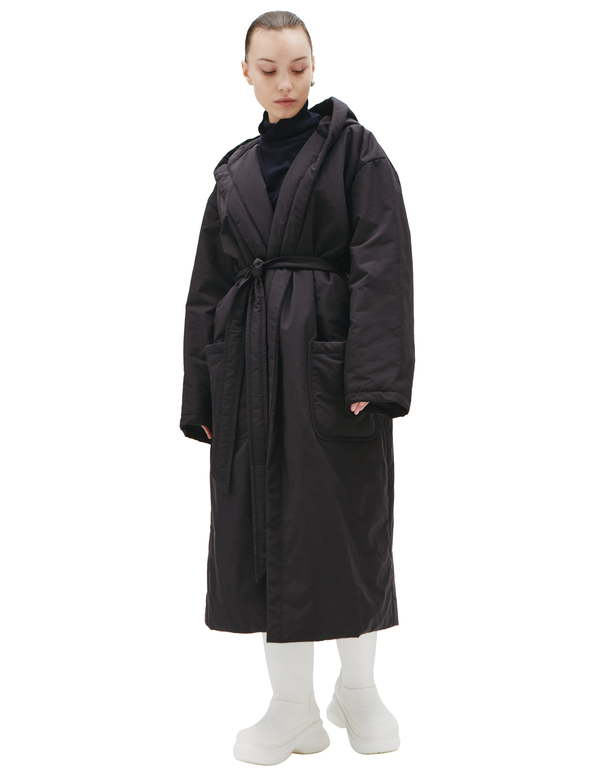 Balenciaga Insulated bathrobe coat - Black | Garmentory