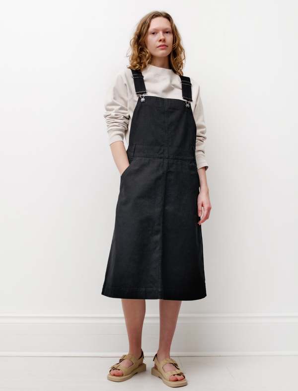Margaret Howell MHL Apron Dress - Indigo Twill | Garmentory