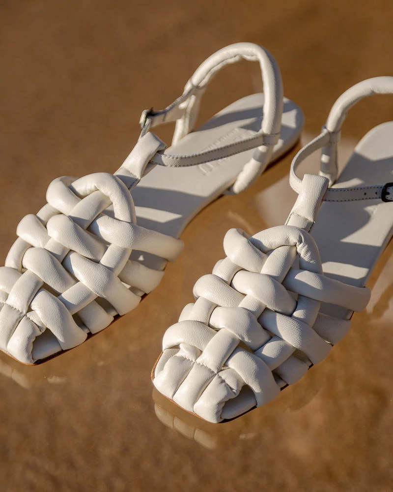 Hereu Cabersa sandals - Cream | Garmentory