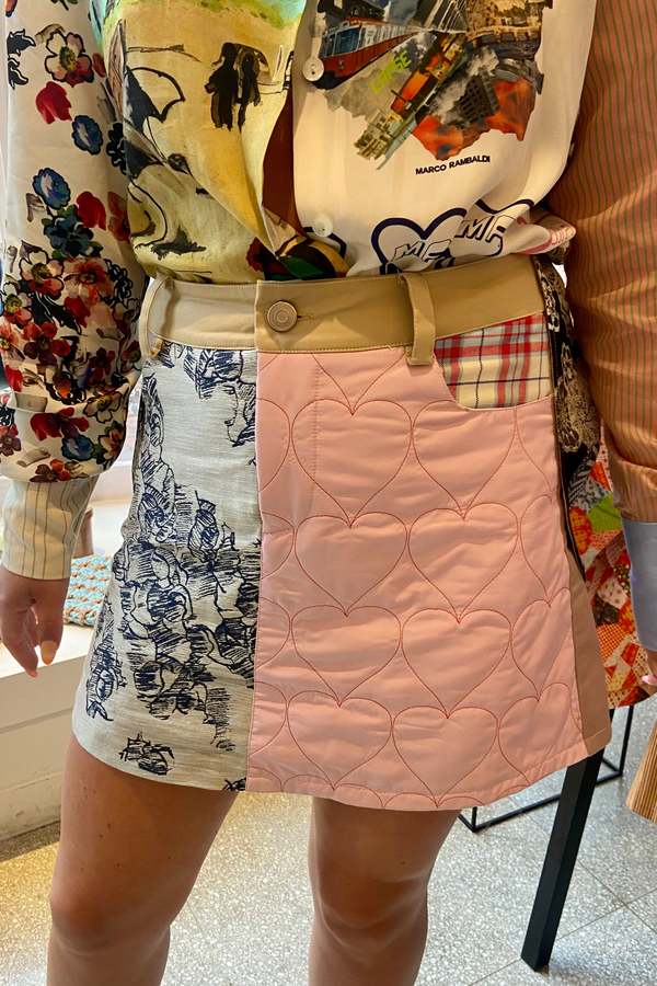 Marco Rambaldi Patch Mini Skirt - Multicolor | Garmentory