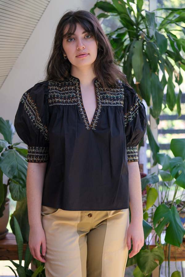 Ulla Johnson Noam Top - Noir | Garmentory