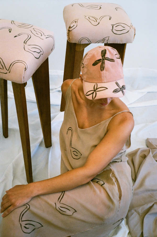 COLORANT X LARA HODULICK HAND-PAINTED CAP NO.1 | Garmentory