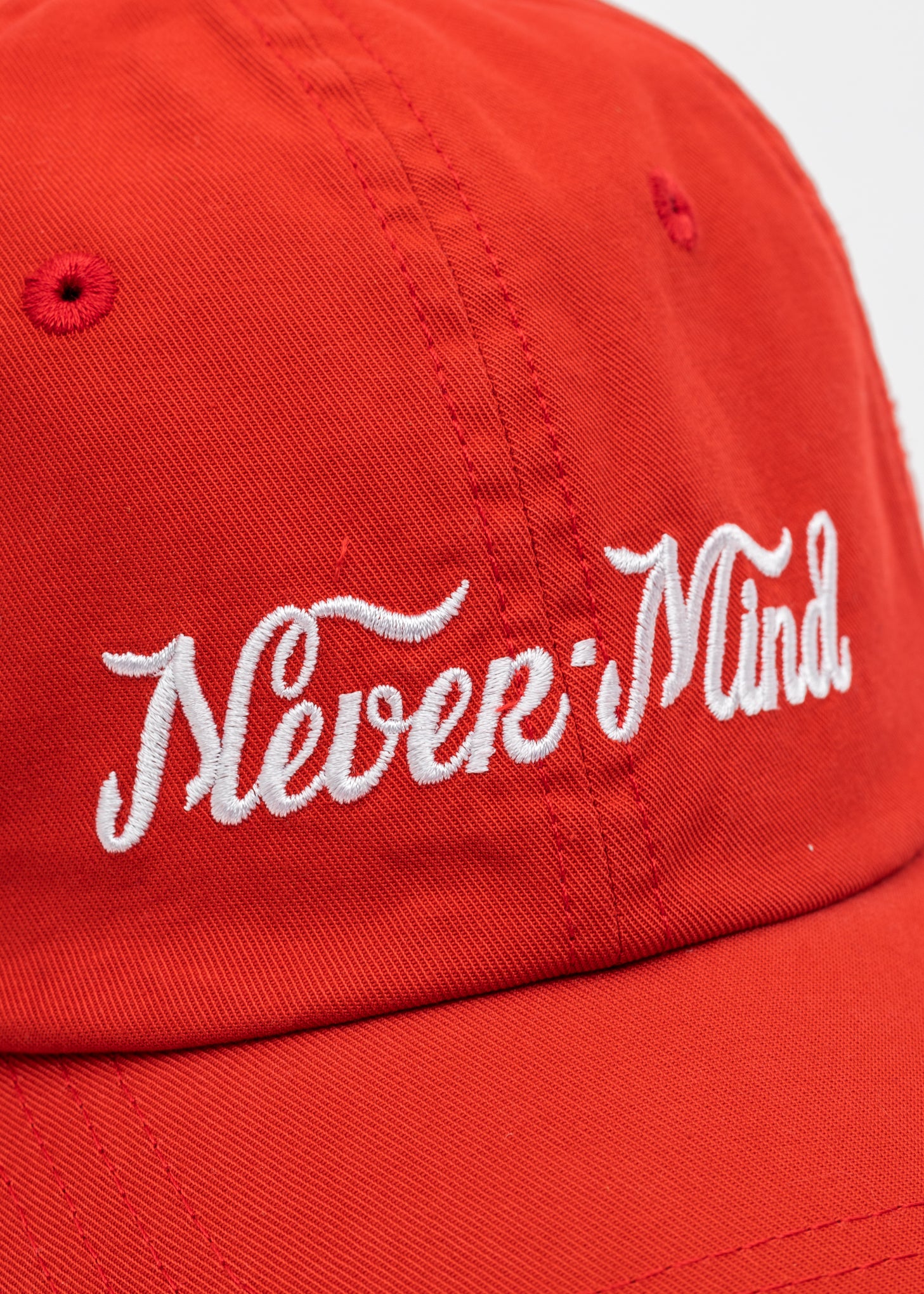 Washed BOOSTER NEVERMIND Cap - Red | Garmentory