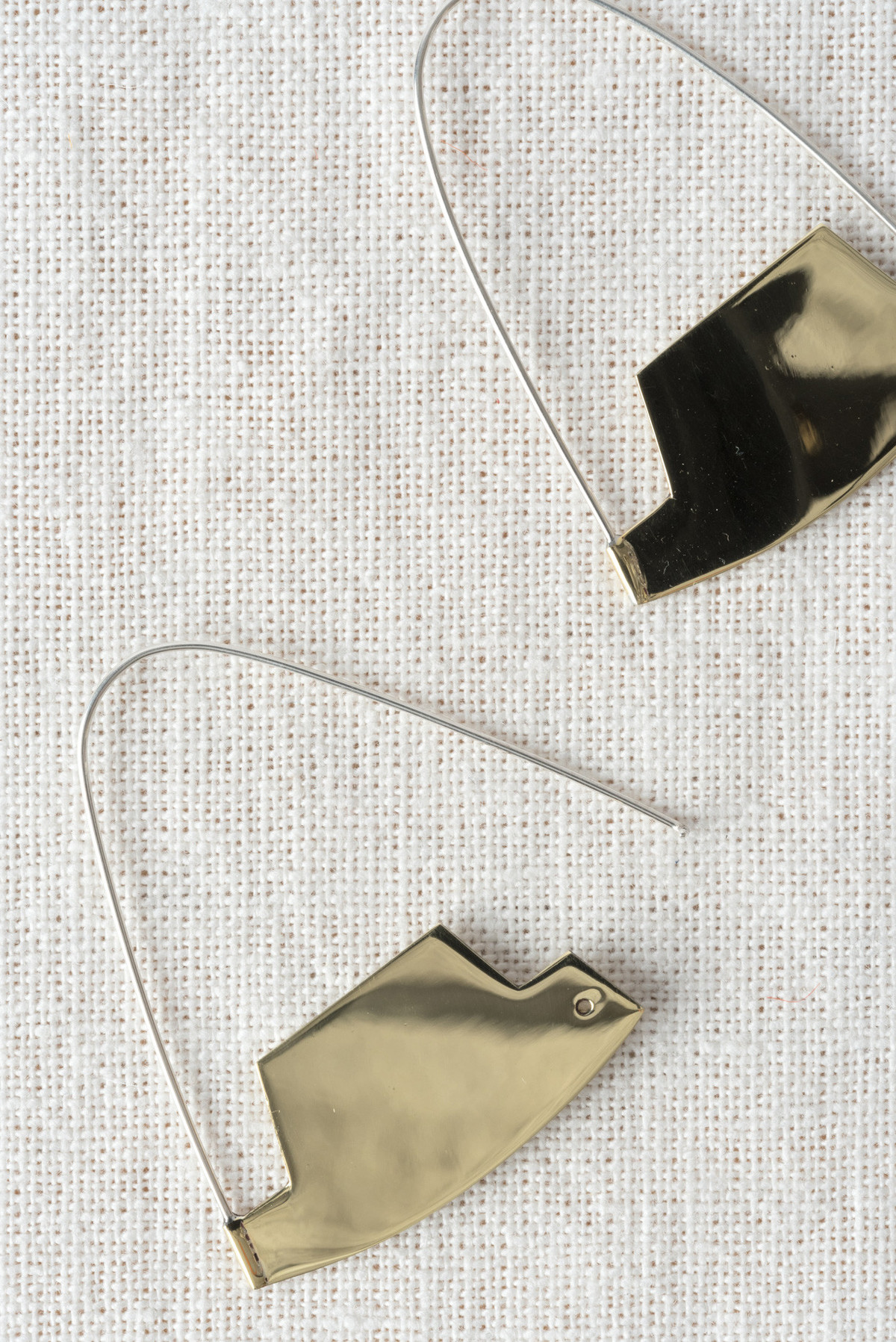 Erin Considine Arch Hoop Earrings In Brass | Garmentory
