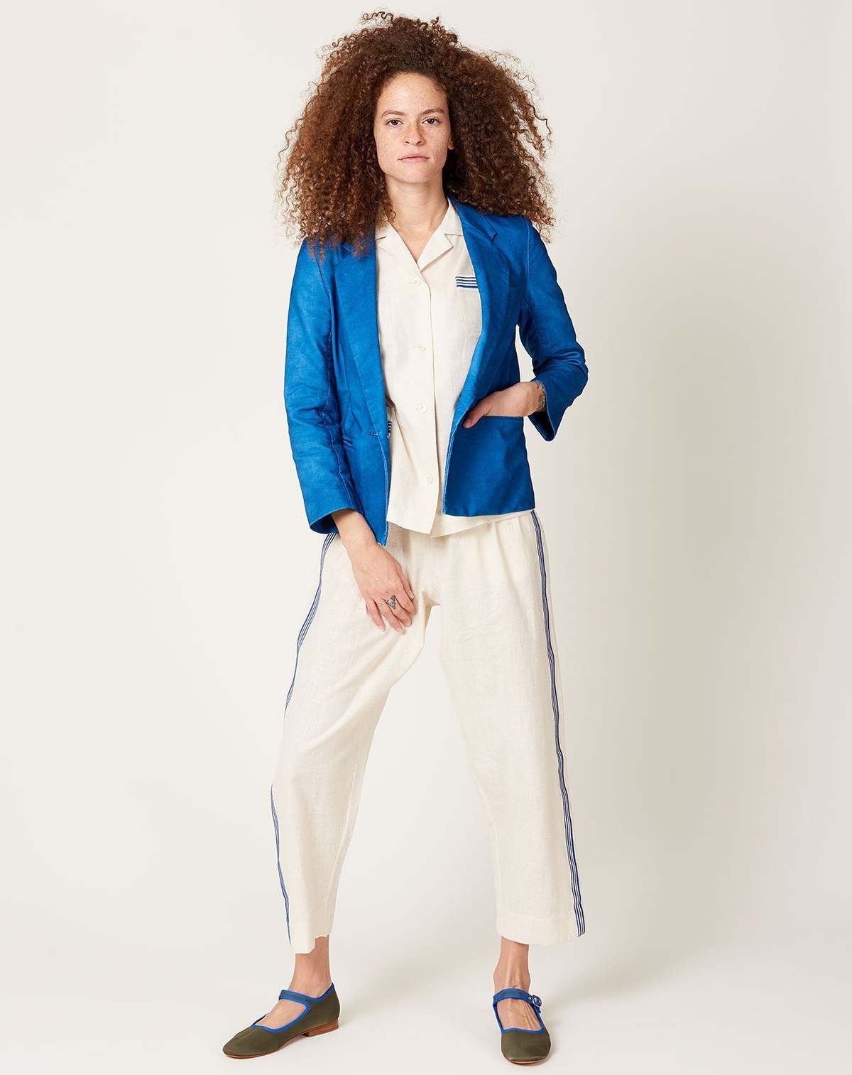 Caron Callahan Joshua Jacket - Indigo Twill | Garmentory