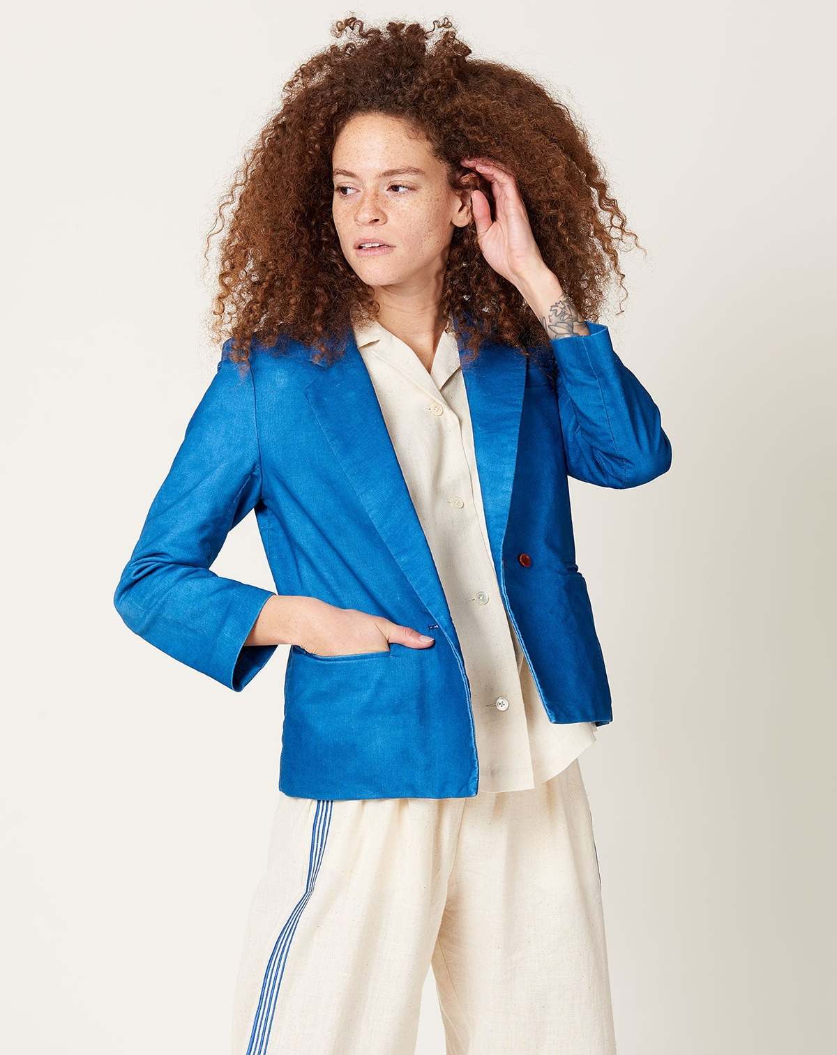 Caron Callahan Joshua Jacket - Indigo Twill | Garmentory