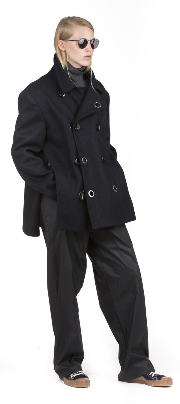 Y/project Navy Reefer Jacket | Garmentory