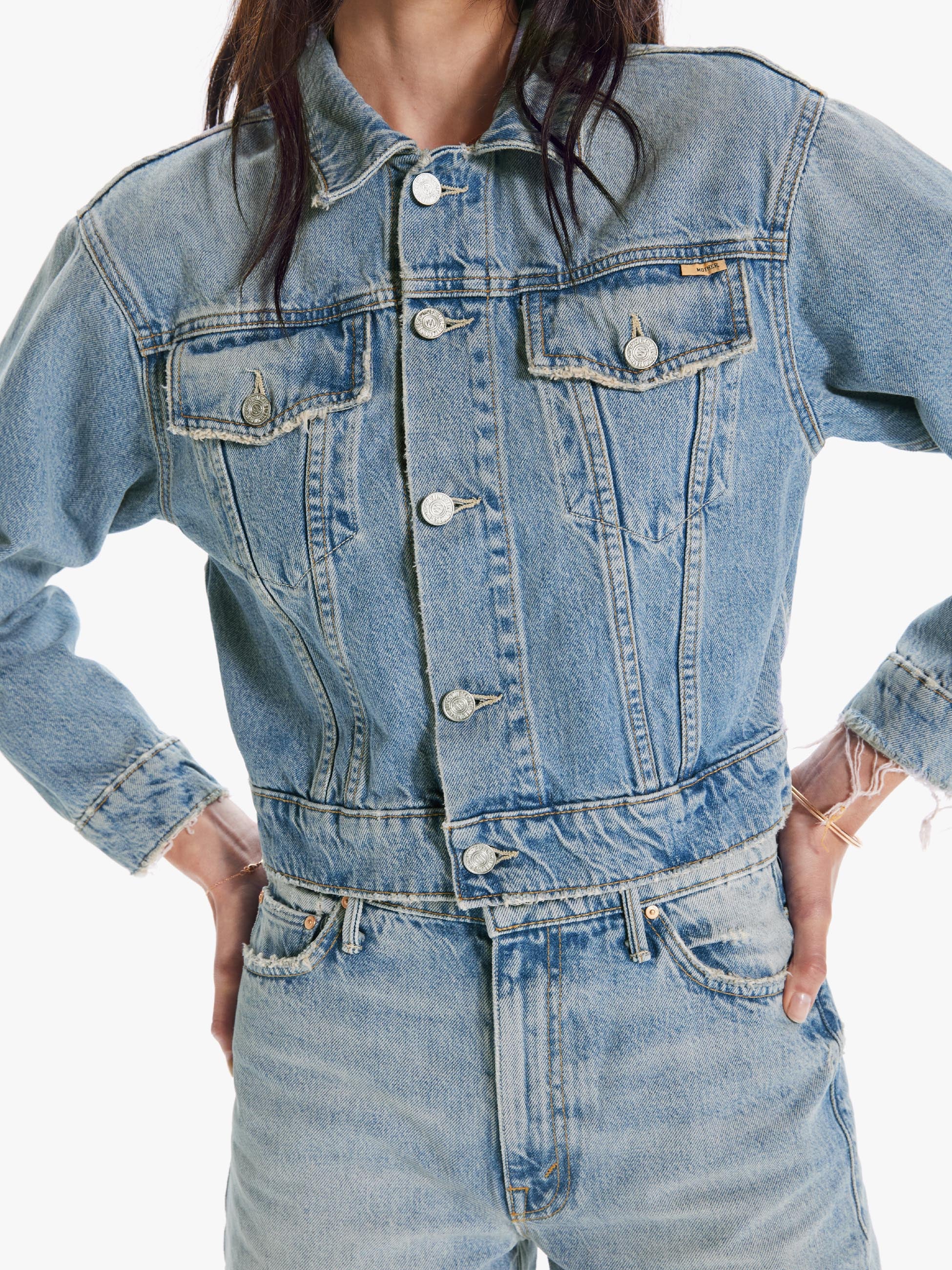Mother Denim The Big Shorty Denim Jacket - The Other Side | Garmentory