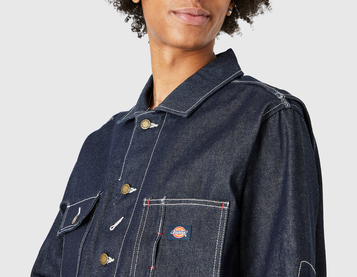 Dickies 100 Year Denim Chore Coat Indigo Blue Garmentory