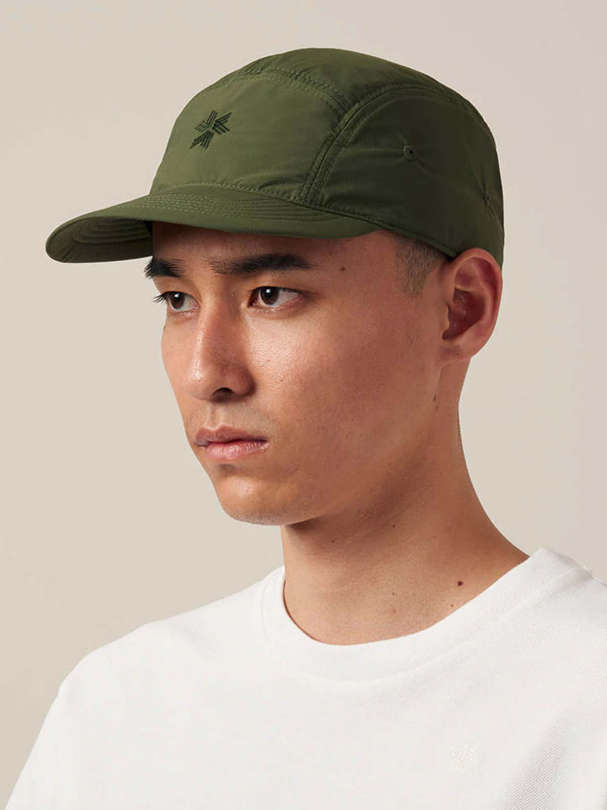 Goldwin Nature Dye 5 Panel Cap - Khaki Green | Garmentory