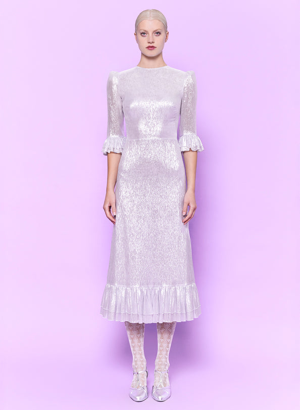 The Vampire's Wife The Falconetti Dress - Silver | Garmentory