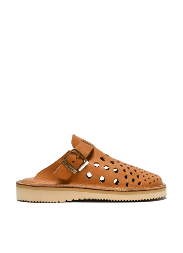 YMC x Fracap Sabot Backless Leather Loafers - Brown | Garmentory