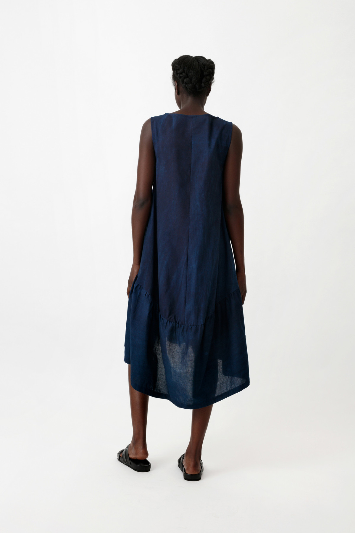 Osei-Duro Cascade Dress in Natural Indigo | Garmentory