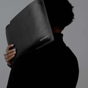 NORMAL OBJECTS NO-008 LAPTOP FOLIO - BLACK | Garmentory