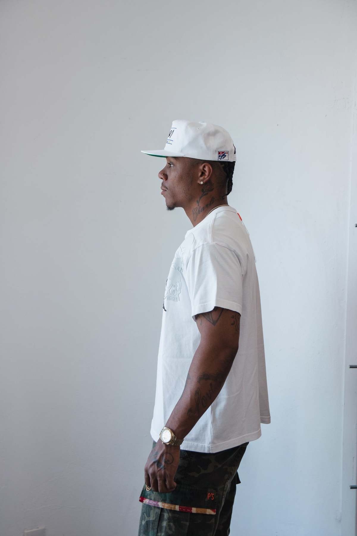 Bossi leather skull rhinestones tee - white | Garmentory