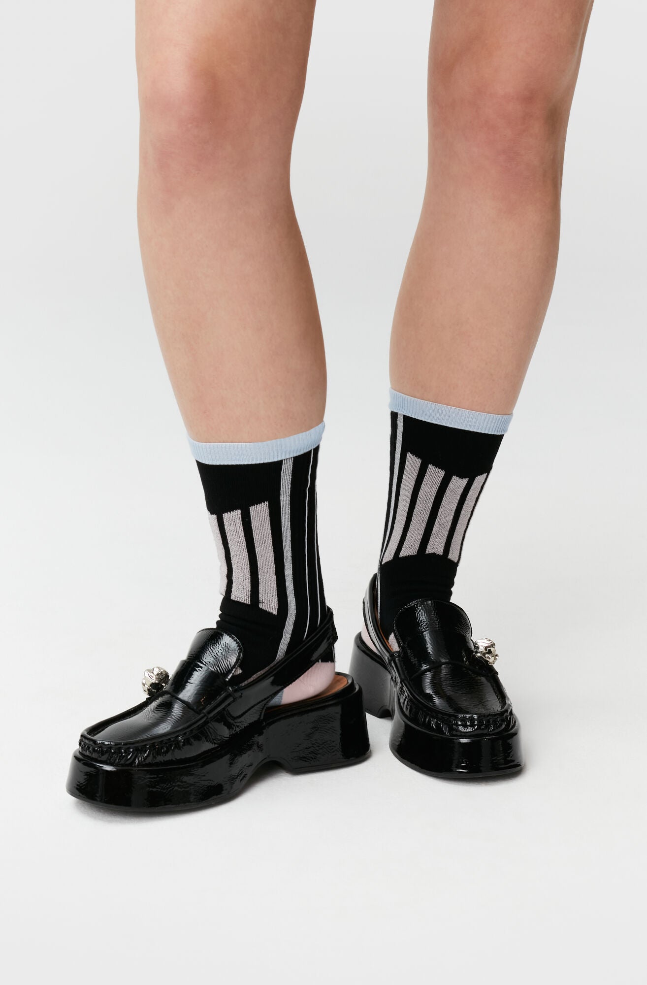 Ganni Platform Slingback Loafers - Black | Garmentory