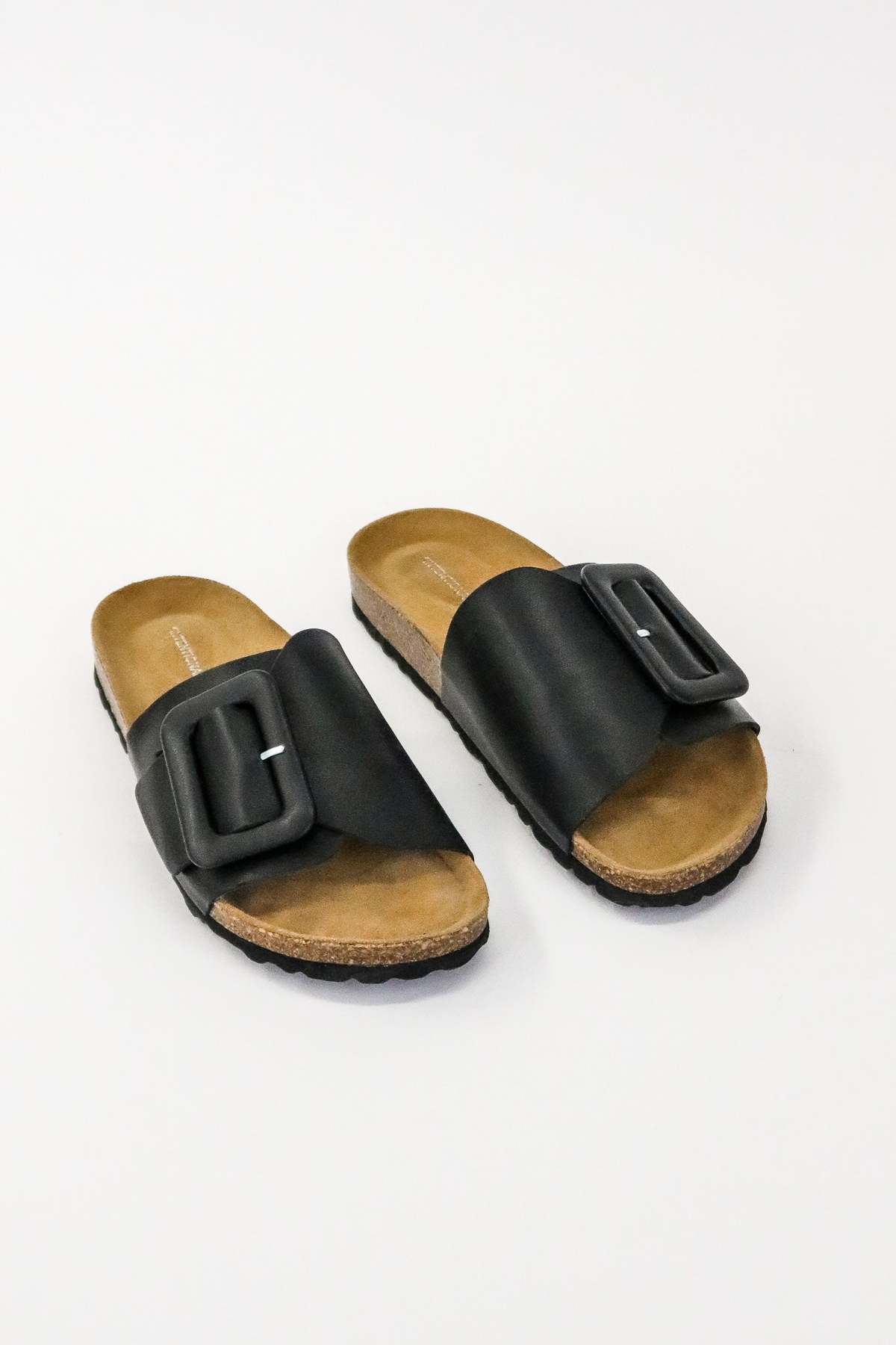 "INTENTIONALLY __________." Clarice Sandal - Black | Garmentory