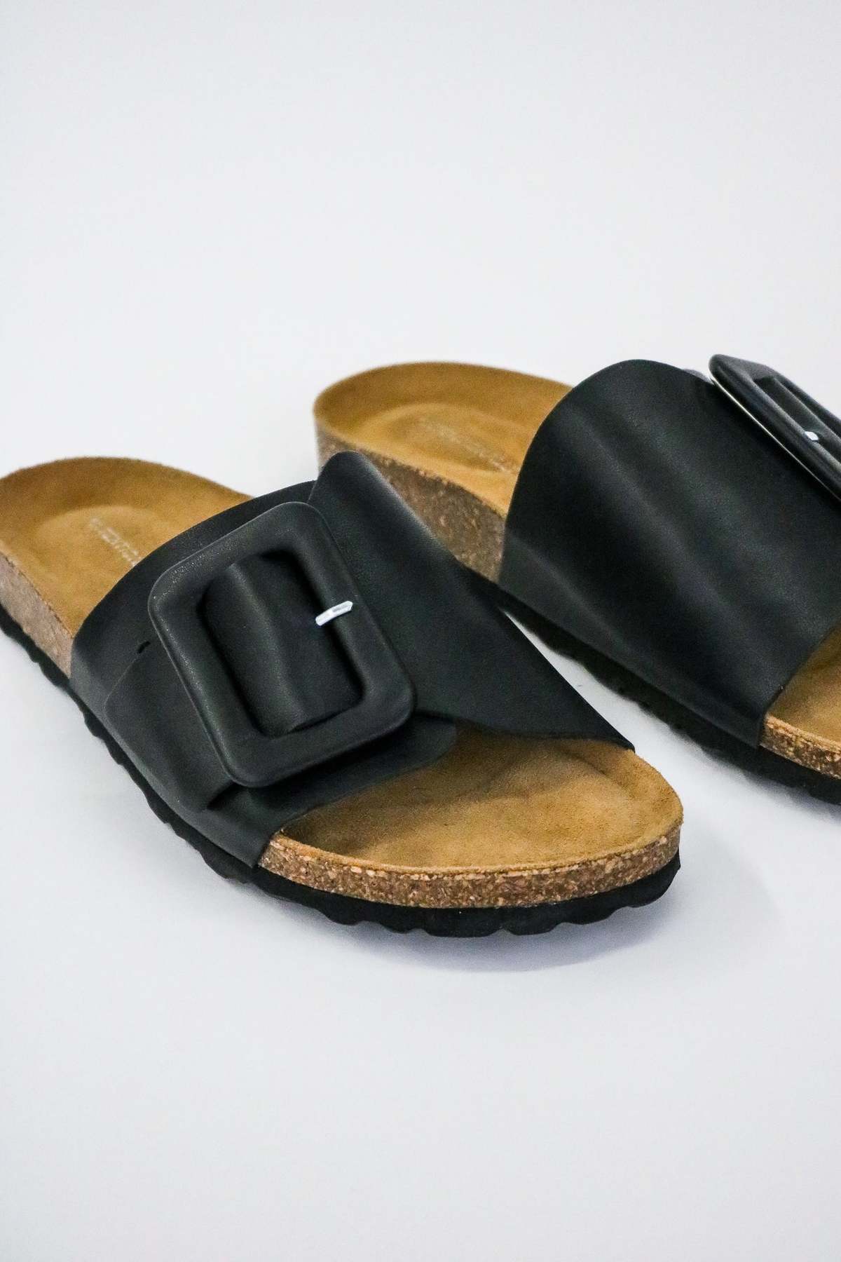 "INTENTIONALLY __________." Clarice Sandal - Black | Garmentory