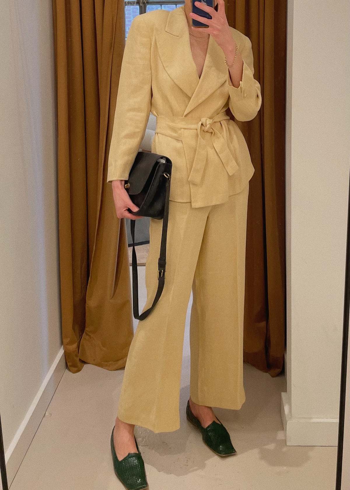 Linen Max Mara Suit - Butter | Garmentory