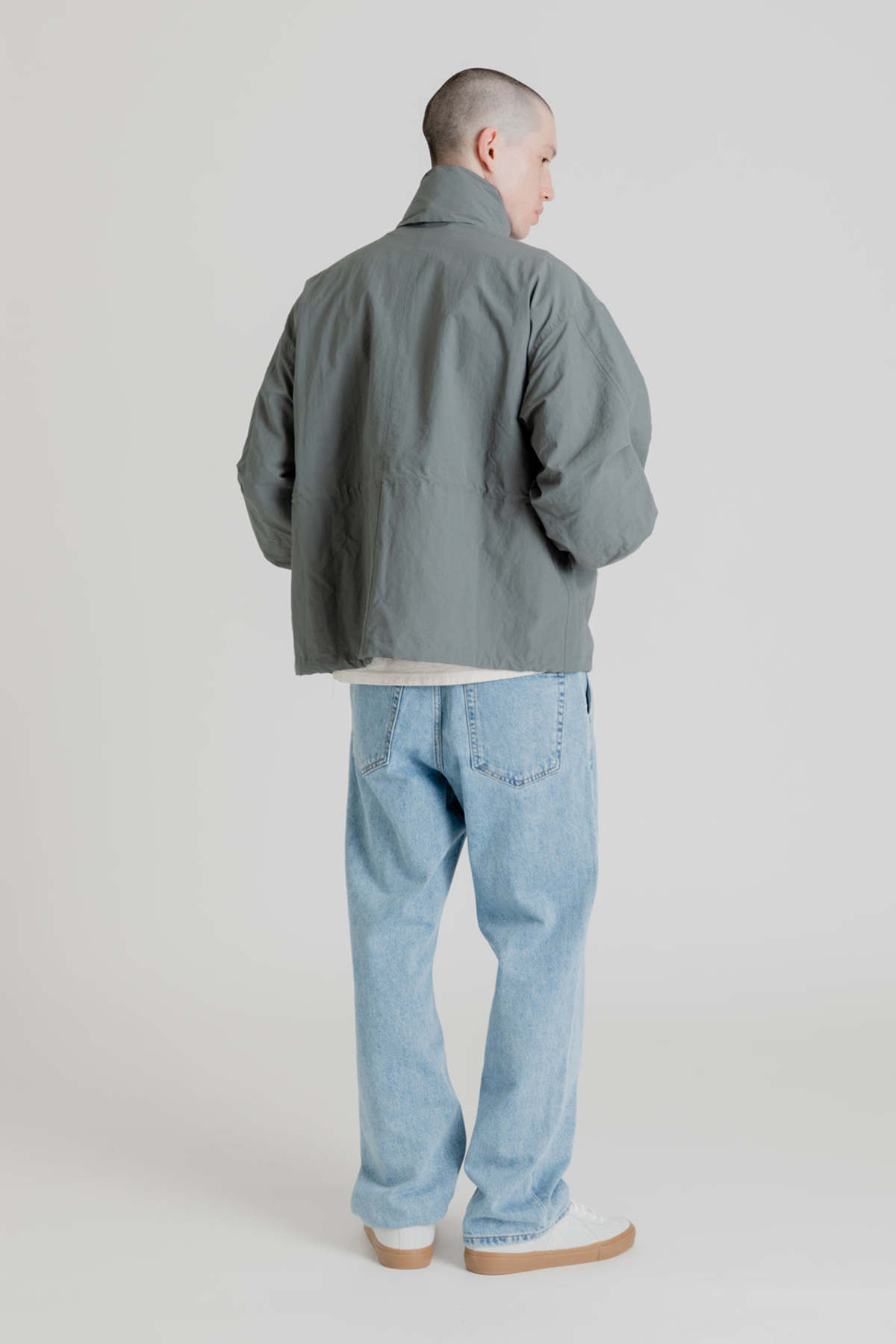 Uniform Bridge Nylon Military Short Jacket - Grey | Garmentory