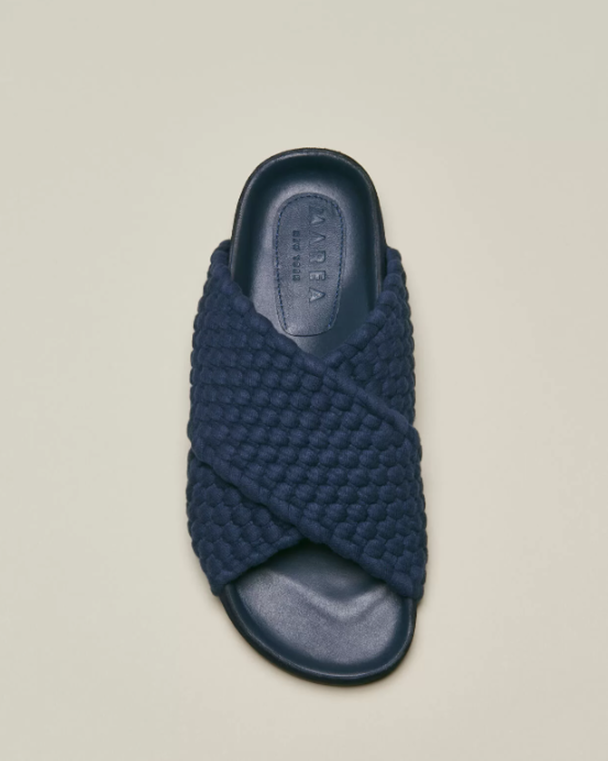 Marea New York Chunky Cross Over Slide - Ocean Blue | Garmentory