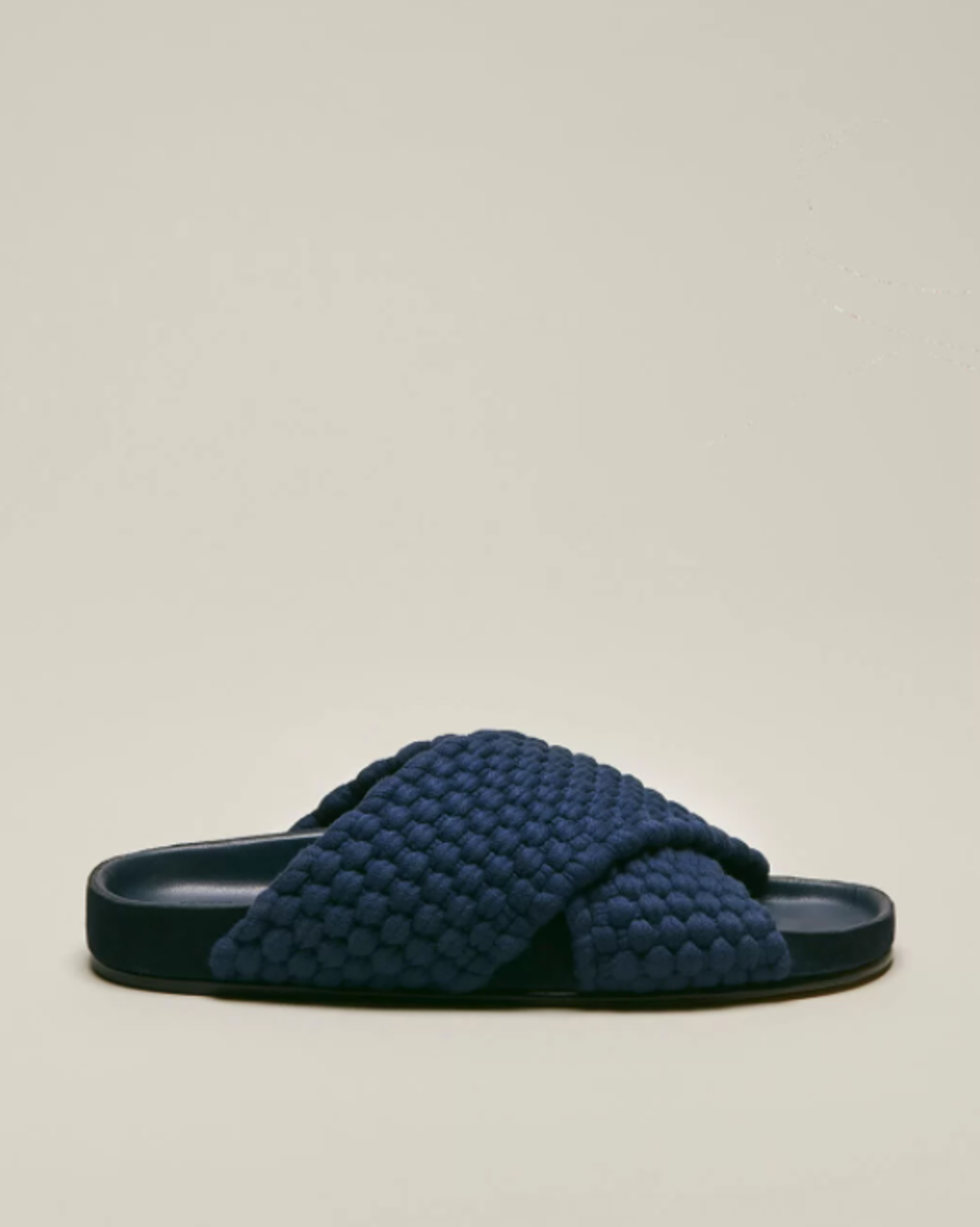 Marea New York Chunky Cross Over Slide - Ocean Blue | Garmentory