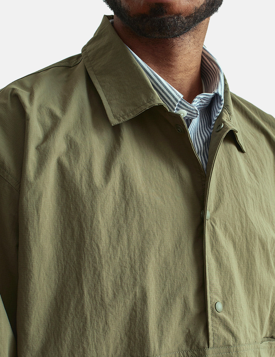 Uniform Bridge Pullover Shirt - Olive Green | Garmentory