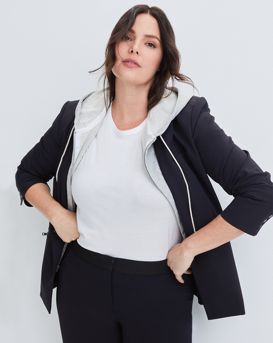 Veronica Beard Hoodie Dickey sweater - Heather Grey | Garmentory