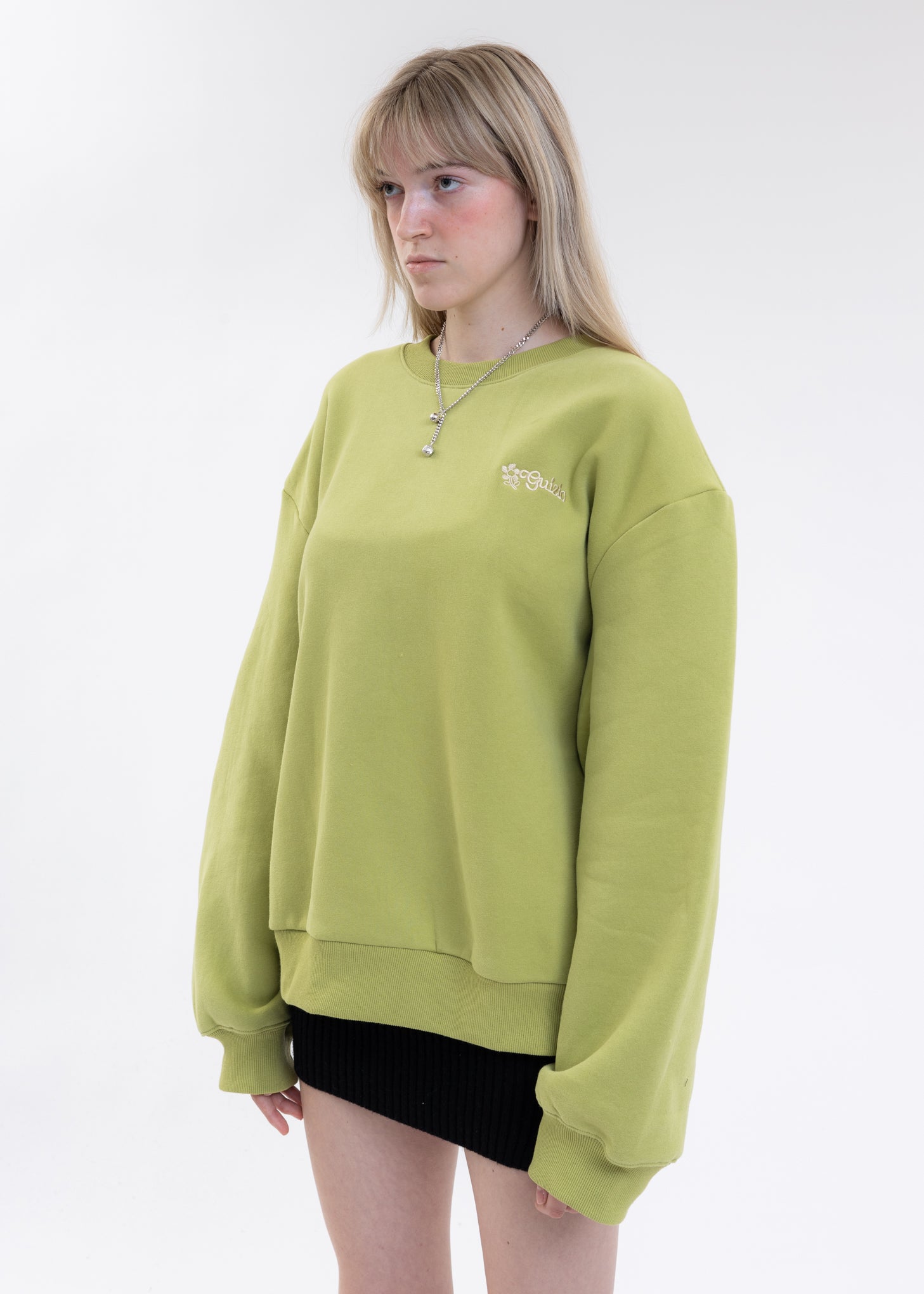 Danielle Guizio Floral Logo Sweater - Jardin | Garmentory