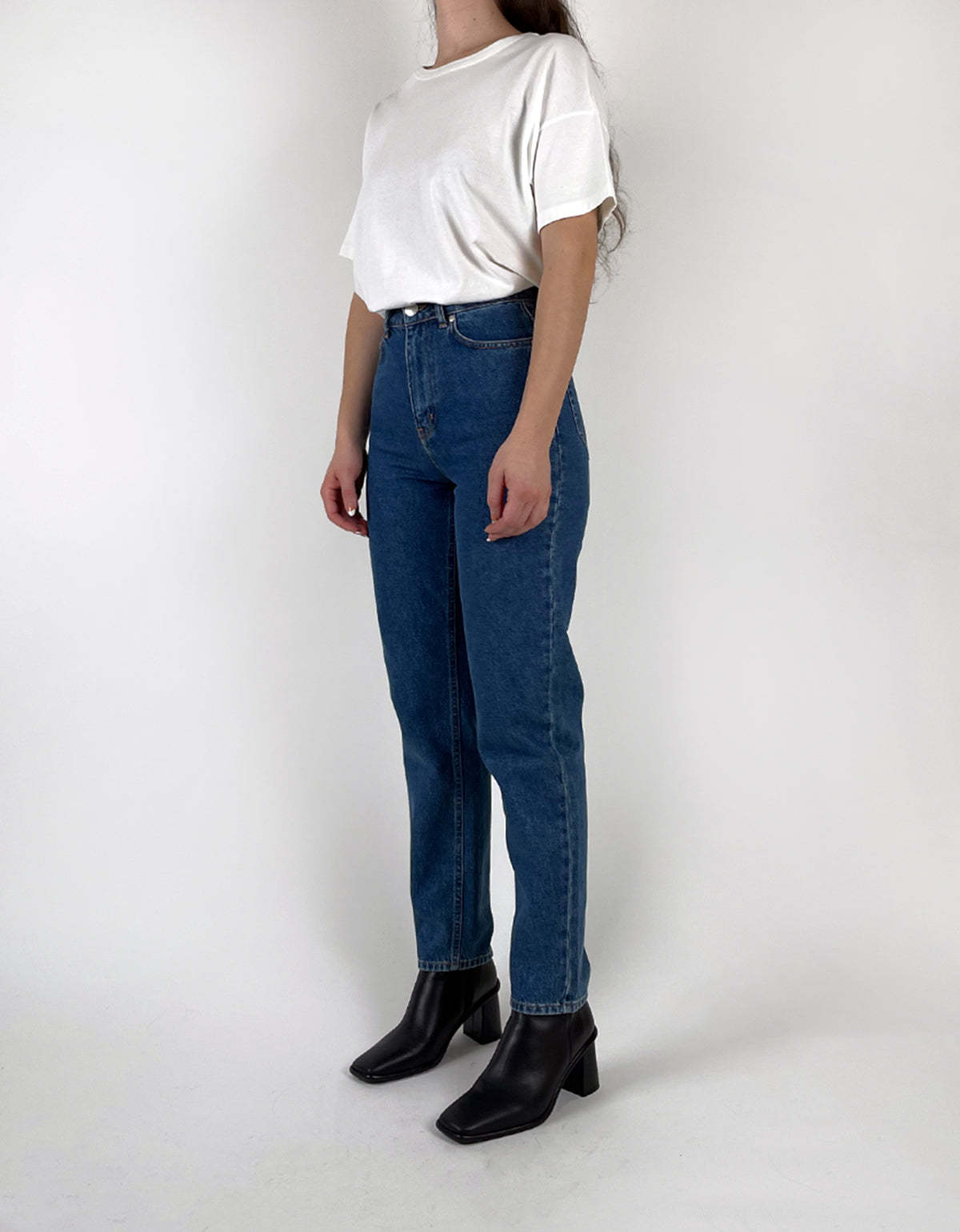 Just Female Stormy Jeans - Middle Blue | Garmentory