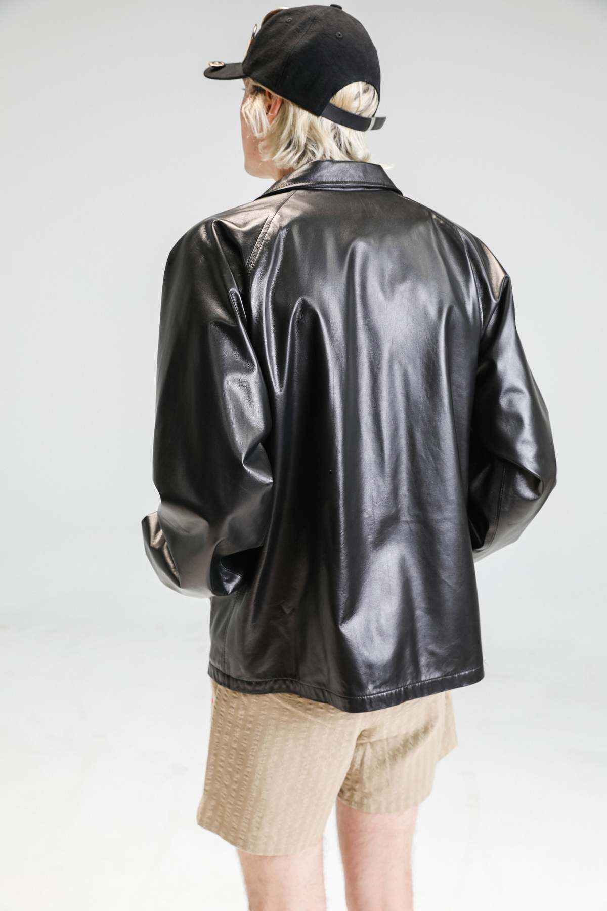 Enfants Riches Deprimes Leather Techno ERD Logo Coaches Jacket - Black ...