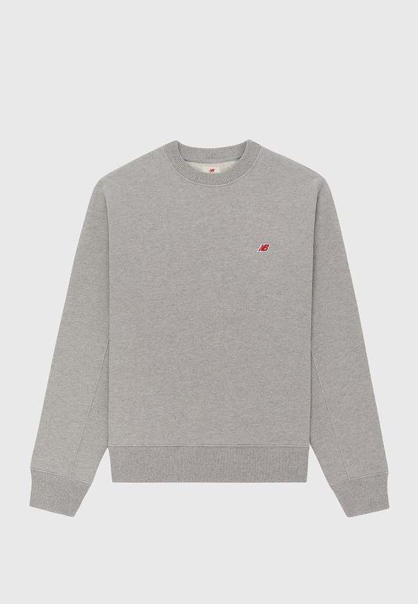 New Balance Made In Usa Core Crewneck Sweatshirt - Athletic Grey ...