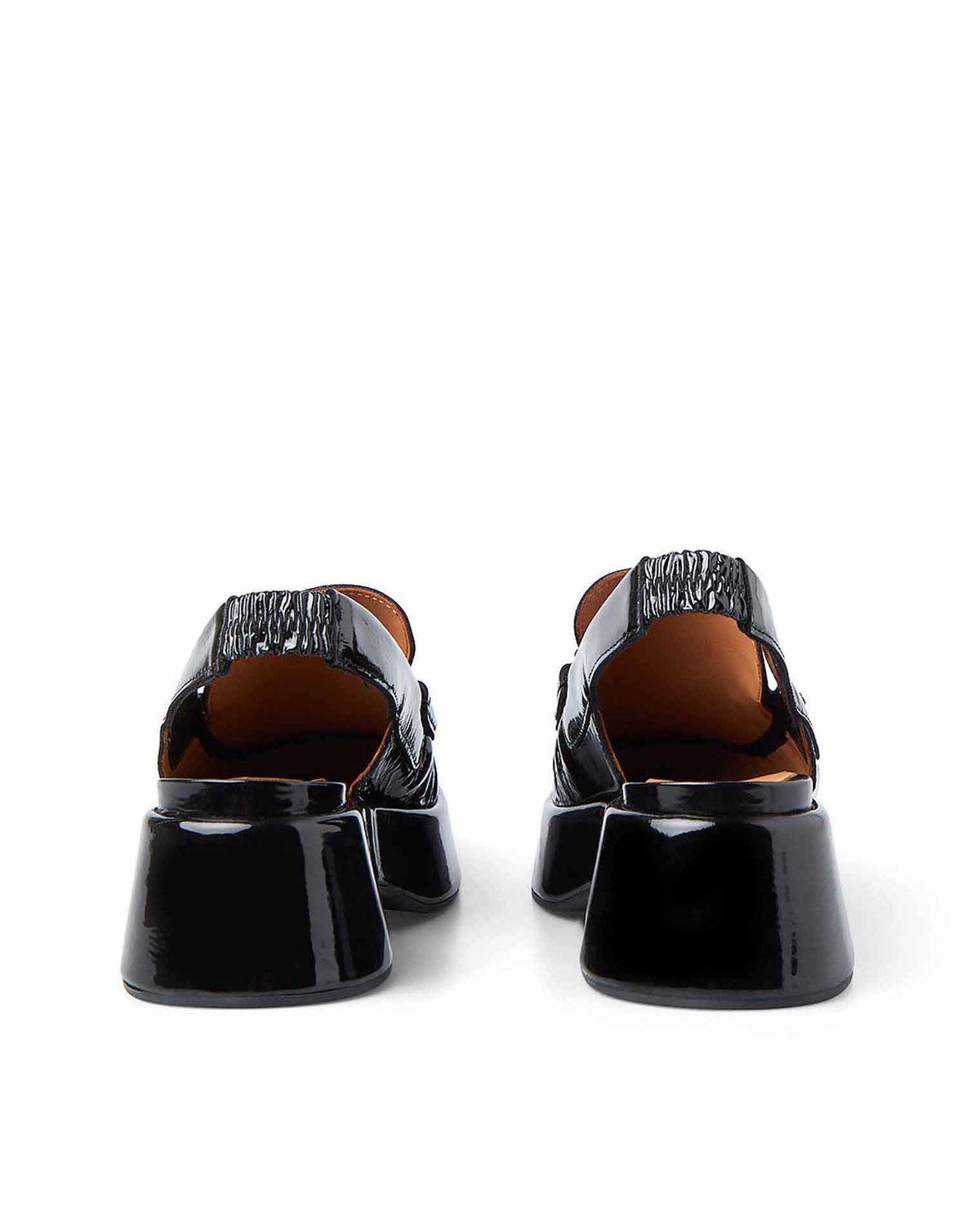 Ganni Platform Slingback Loafers - Black | Garmentory