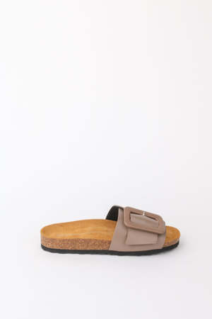 "INTENTIONALLY __________." Clarice Sandal - Fog | Garmentory
