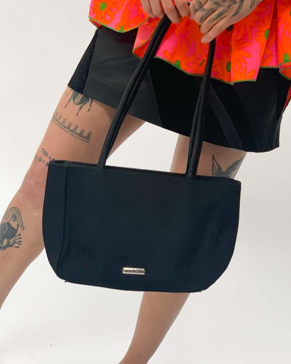 Vintage Rectangle Shoulder Bag - Black | Garmentory
